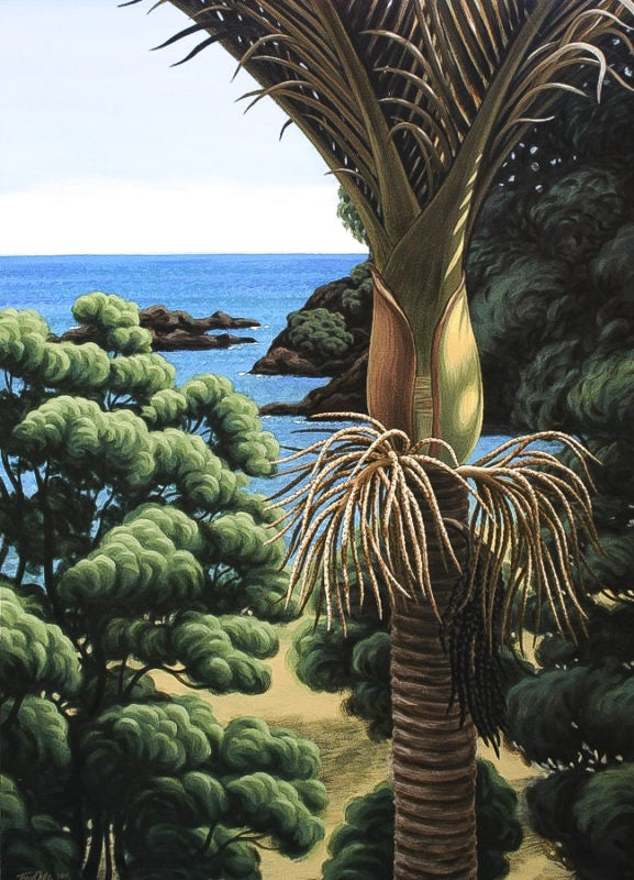 Lottin Point Nikau (framed) – Flagstaffgallery